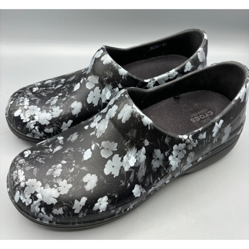 Crocs Neria Pro Ii Women Black Floral Slip Resistant … - Gem
